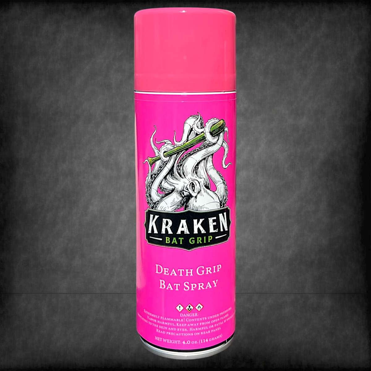 Kraken Death Grip Bat Spray - Hot Pink Bubblegum – Kraken Grip